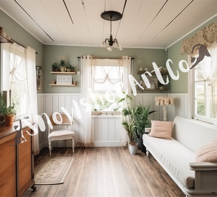 Zoom Virtual Backgrounds Cottage Core Design Office/professional Home ...