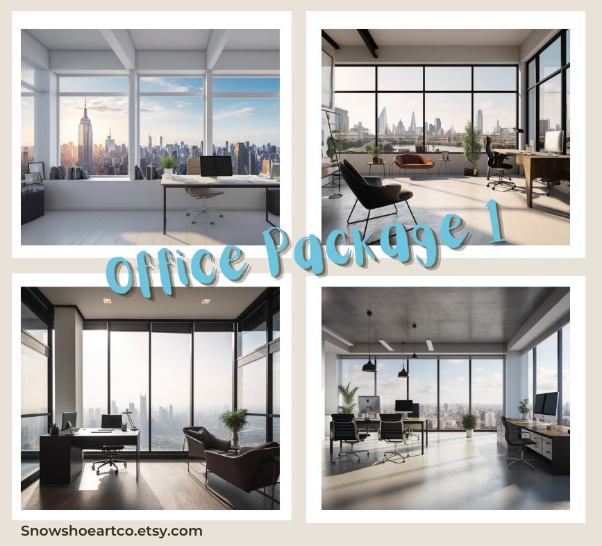 Zoom Virtual Backgrounds Modern Office /professional Home Zoom ...