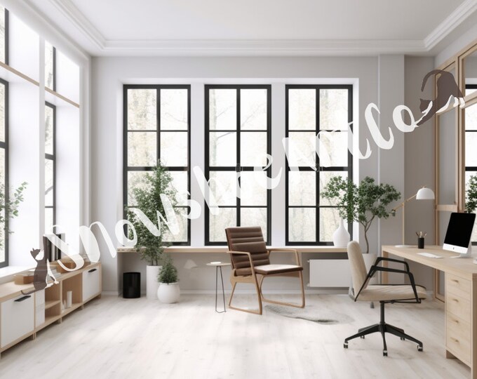 Zoom Virtual Backgrounds Modern Office /professional Home Zoom ...