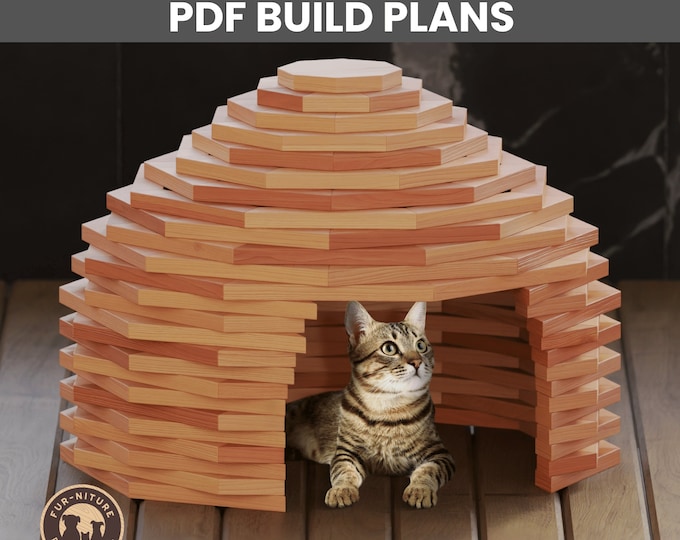 Cat Litter Box Build Plans, DIY Litter Box Plans, Cat Furniture Plans ...