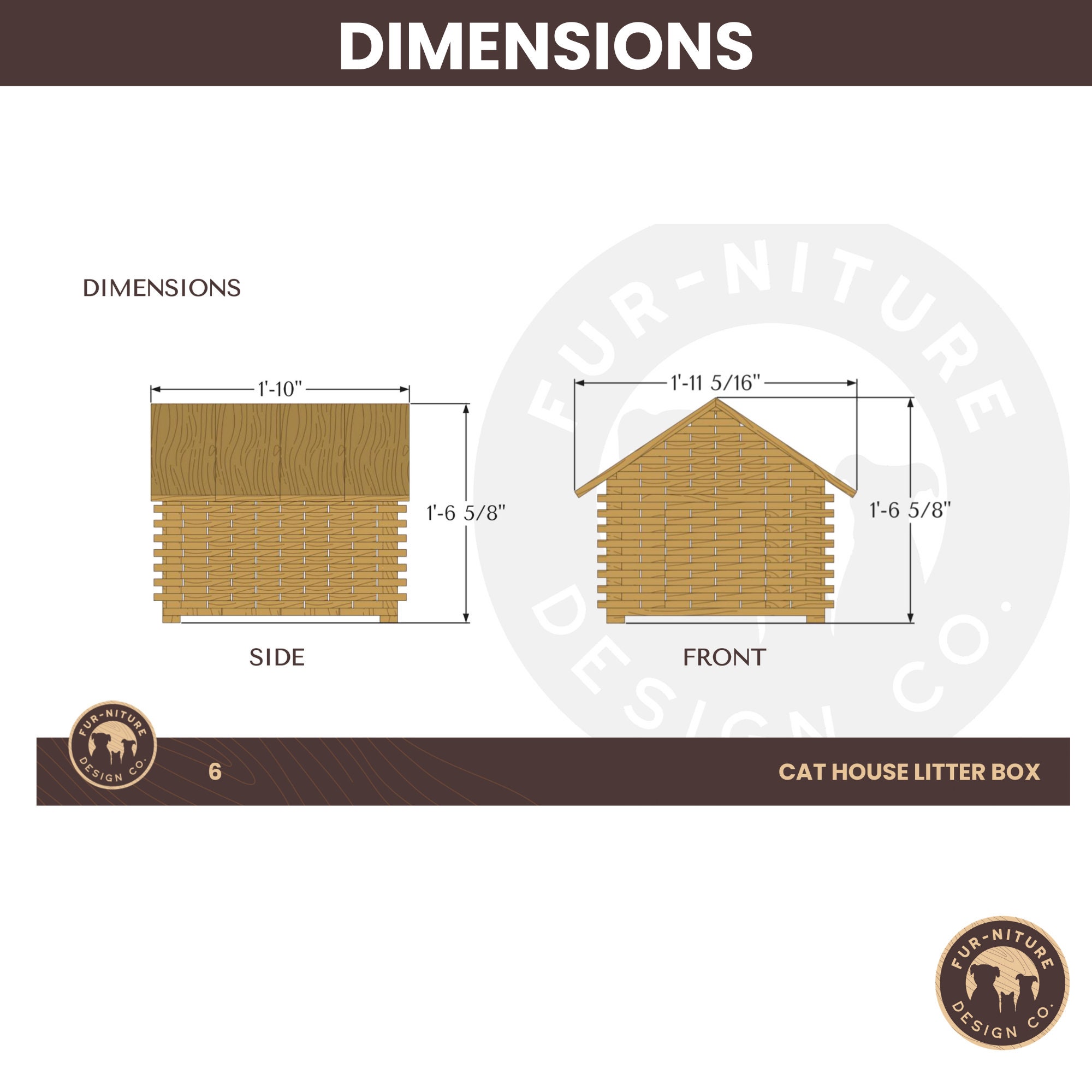 Cat Litter Box Build Plans, DIY Litter Box Plans, Cat Furniture Plans ...