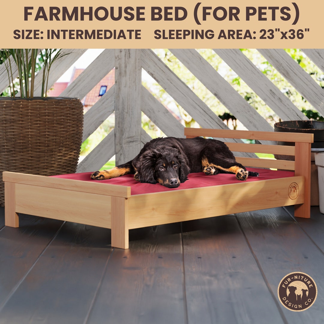 DIY Dog Bed Plans, DIY Dog Bed, Corner Dog Bed DIY, Dog Bed Build Plans ...