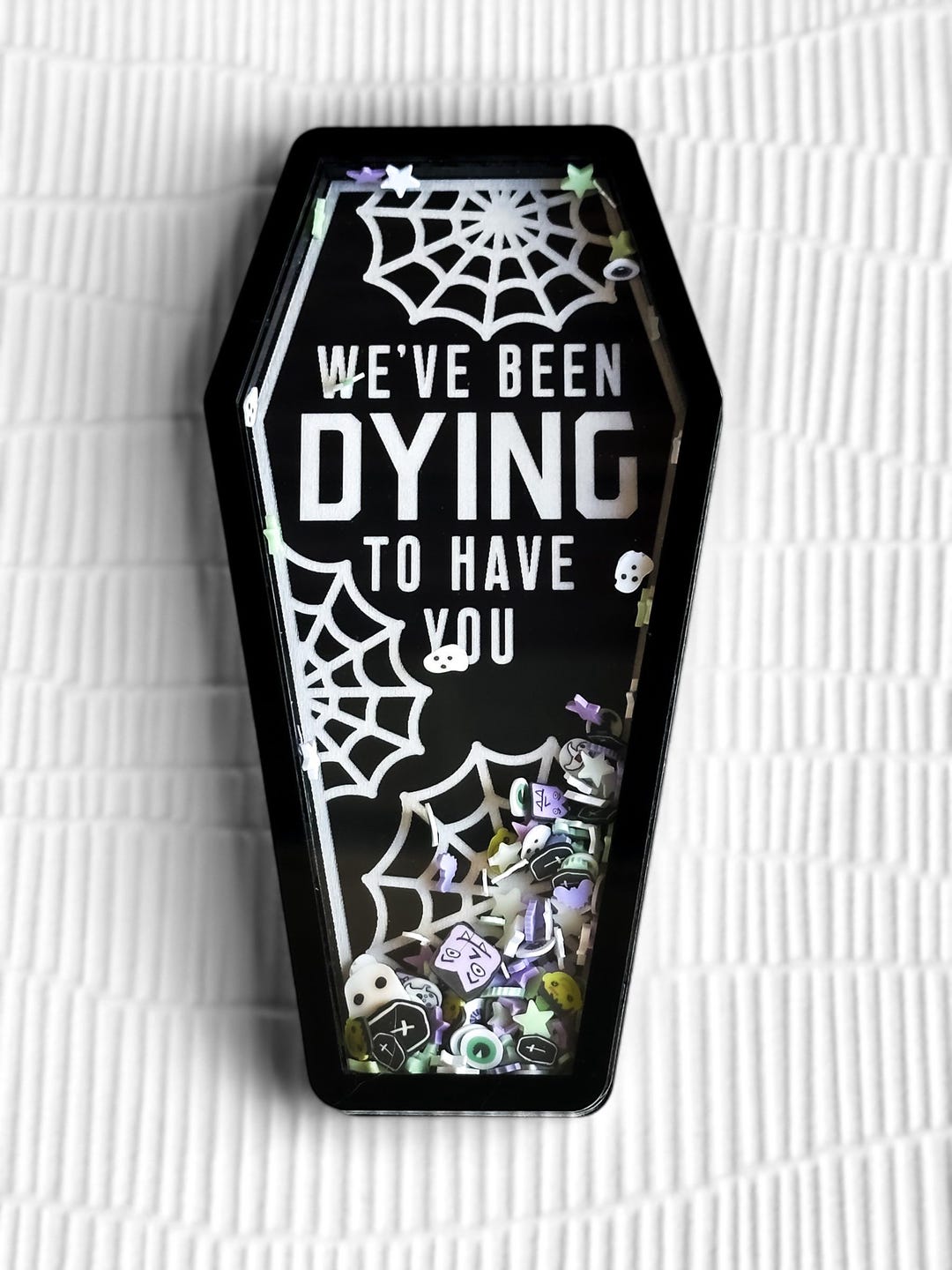Spooky Halloween Coffin Shaker Tiered Tray Decor | Halloween Home Decor ...
