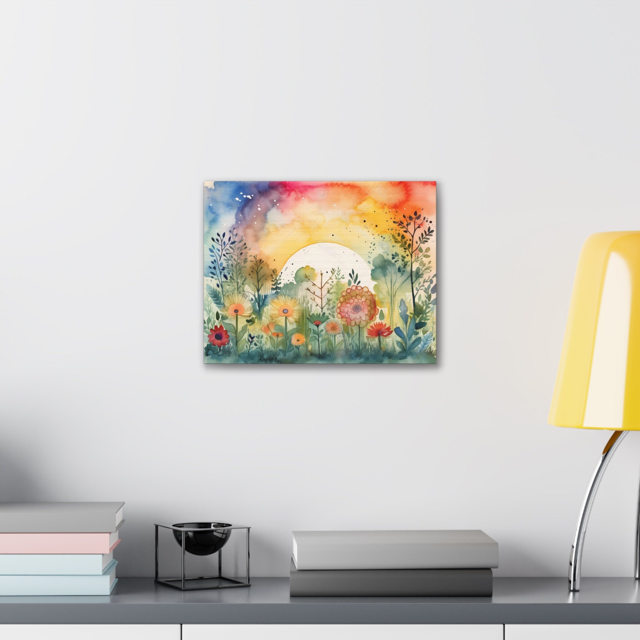Nature Artwork, Watercolor Flower Wall Art, Floral Wall Decor, Abstract ...