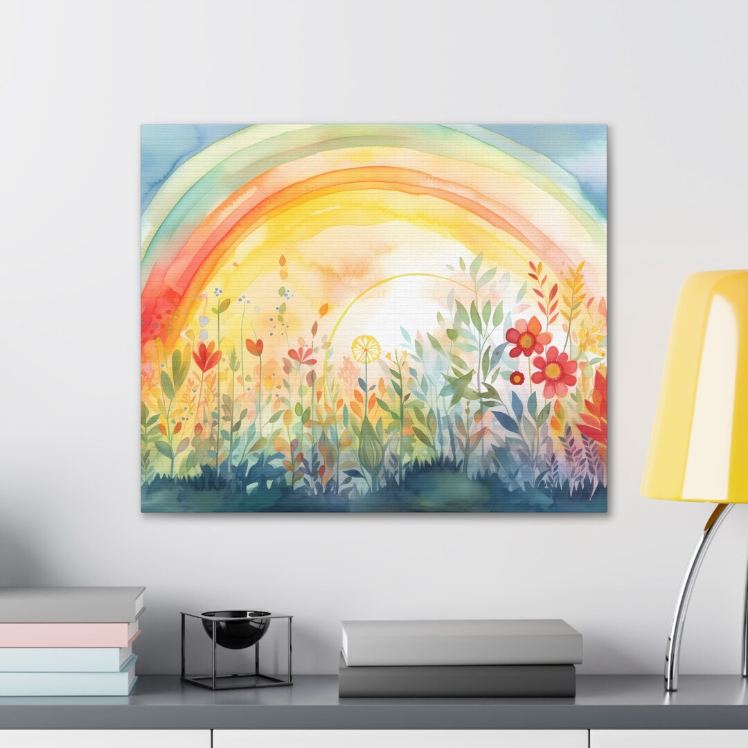 Watercolor Flower Wall Art, Floral Wall Decor, Abstract Nature Decor ...