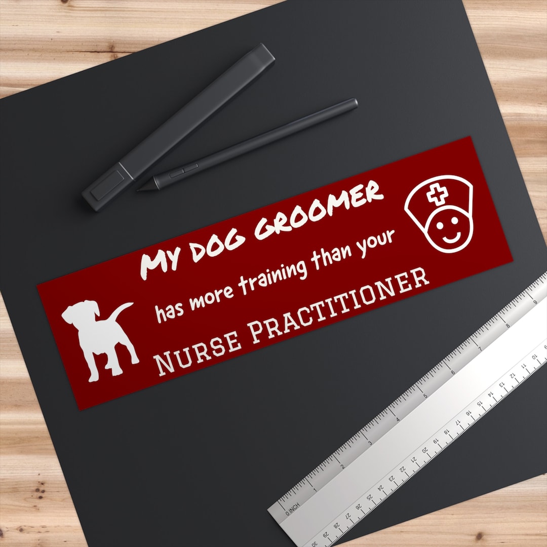 Dog Groomer NP Bumper Sticker - Etsy
