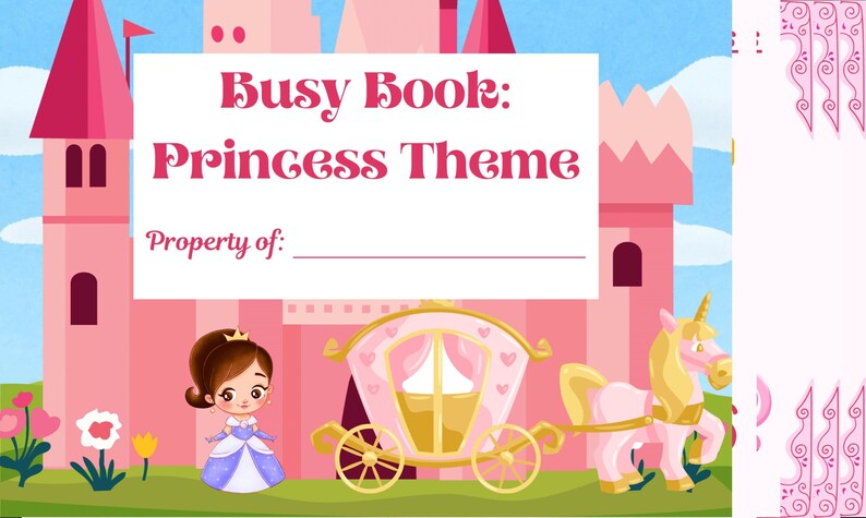 Princess-themed Busy Book for Kids Printable & Digital Activities ...