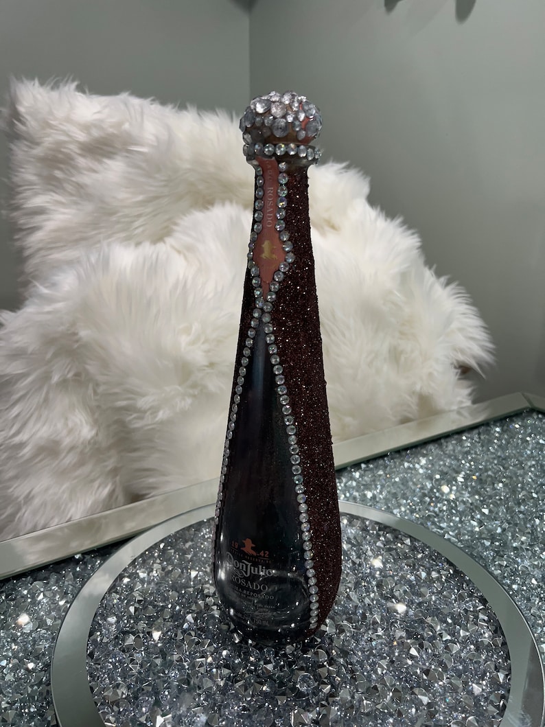 Don Julio Rosado Bedazzled Bling Bottle, Glitter Bottle - Etsy