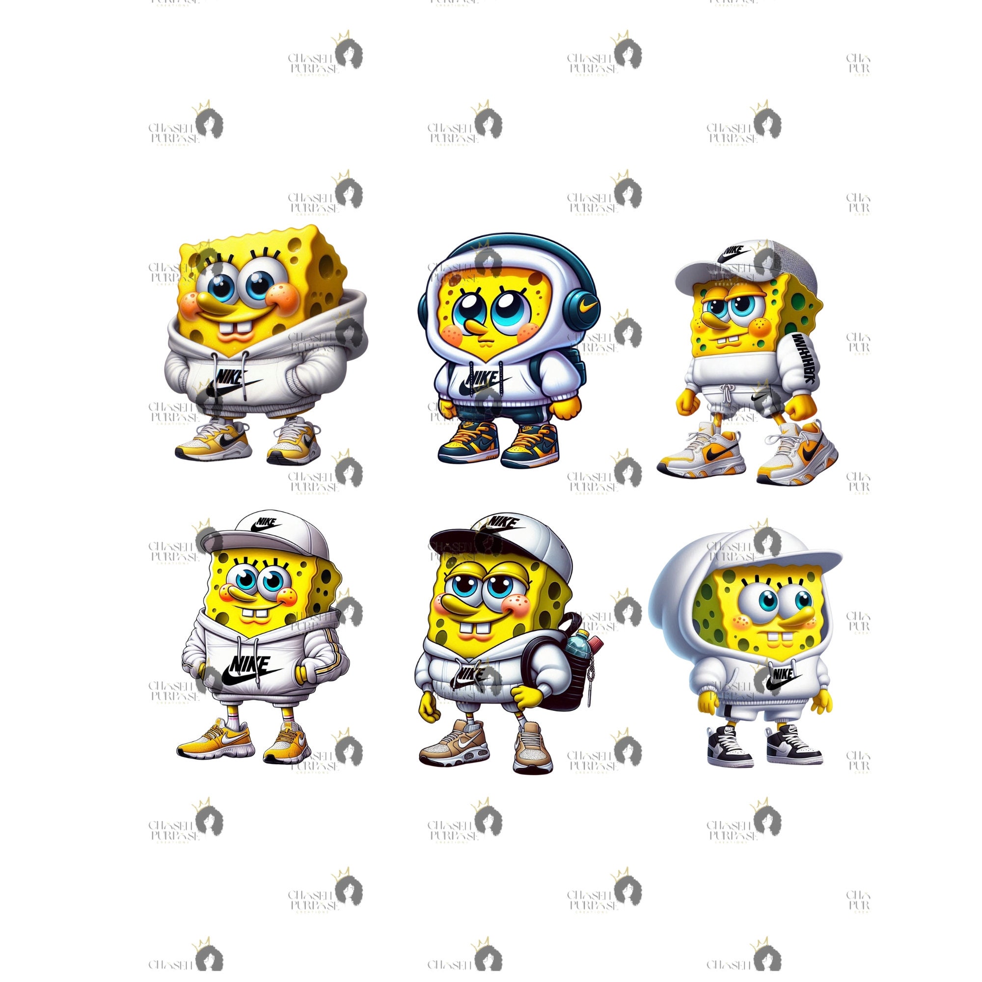 Spongebob Clipart Urban Spongebob PNG JPG Instant Download T-shirt ...