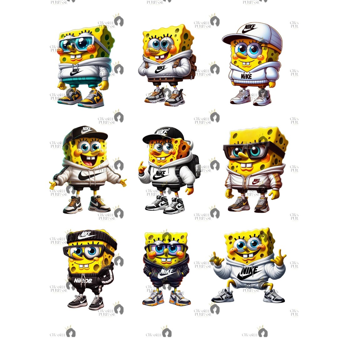 Spongebob Clipart Urban Spongebob PNG JPG Instant Download T-shirt ...
