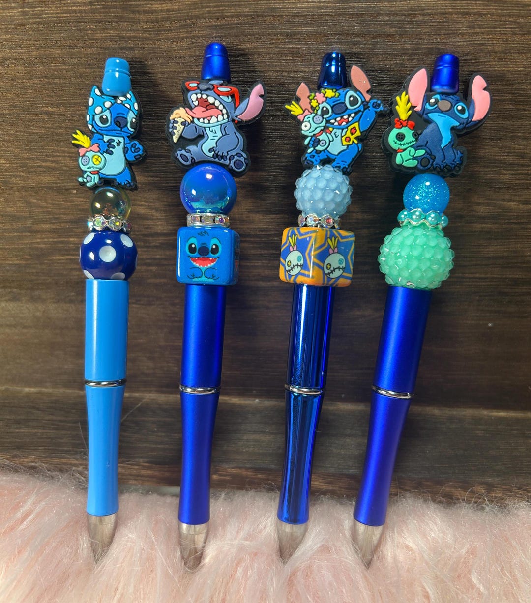 STITCH & SCRUMP Ballpoint Pens Handmade W/ Free Black Ink Refill Stitch ...