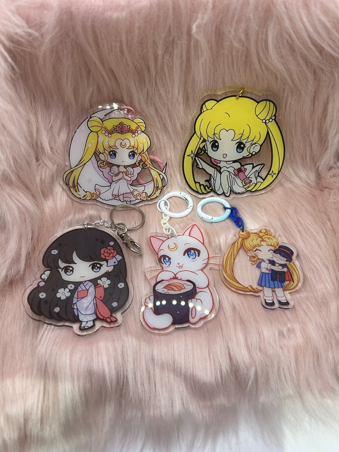 Cute Anime Keychain Kawaii Gift - Etsy