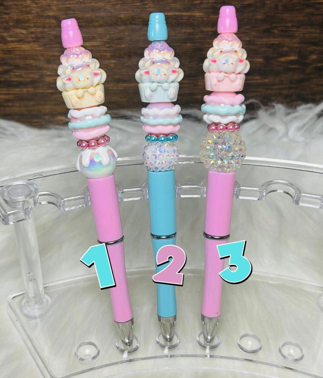 CUPCAKE Themed Ballpoint Pens Desk Accessories, Unique Gift, Writing ...