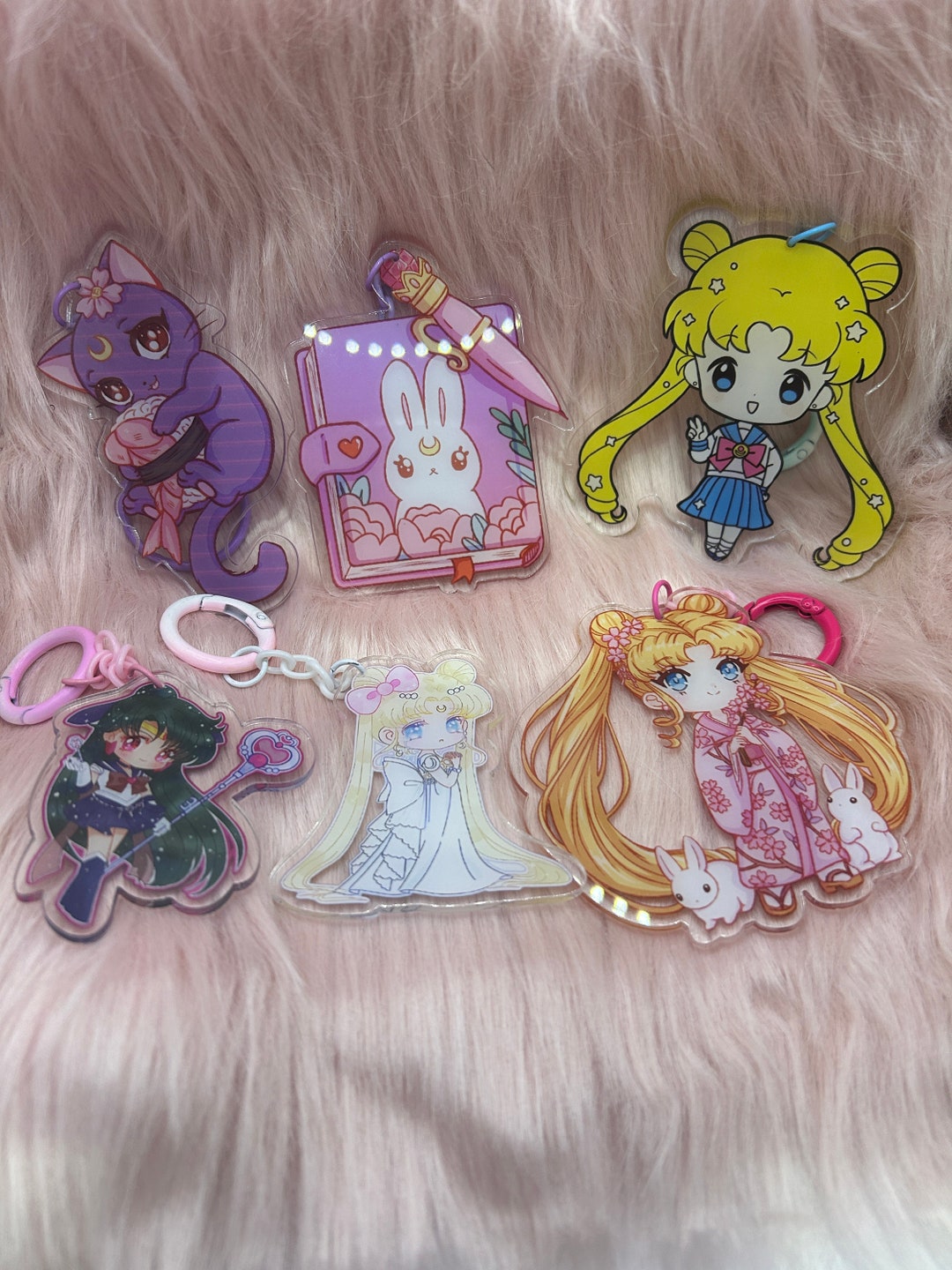 Cute Anime Keychain Kawaii Gift - Etsy