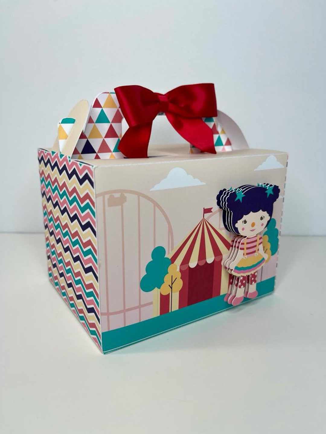 Circus Gable Box, Circus Birthday Party Decorations, Personalized ...