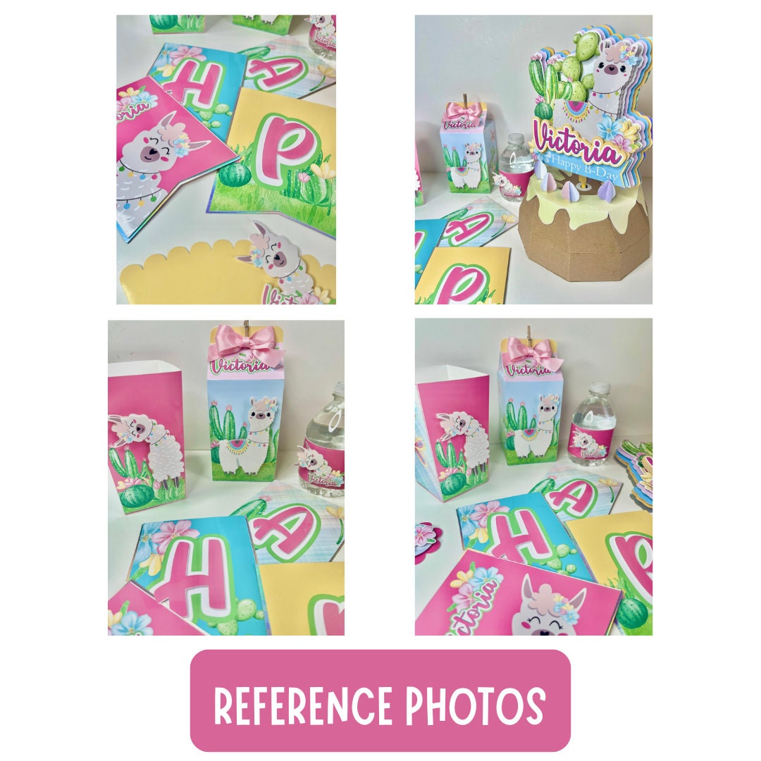 Llama Popcorn Box, Llama Birthday Party Decorations, Llama Popcorn Box ...