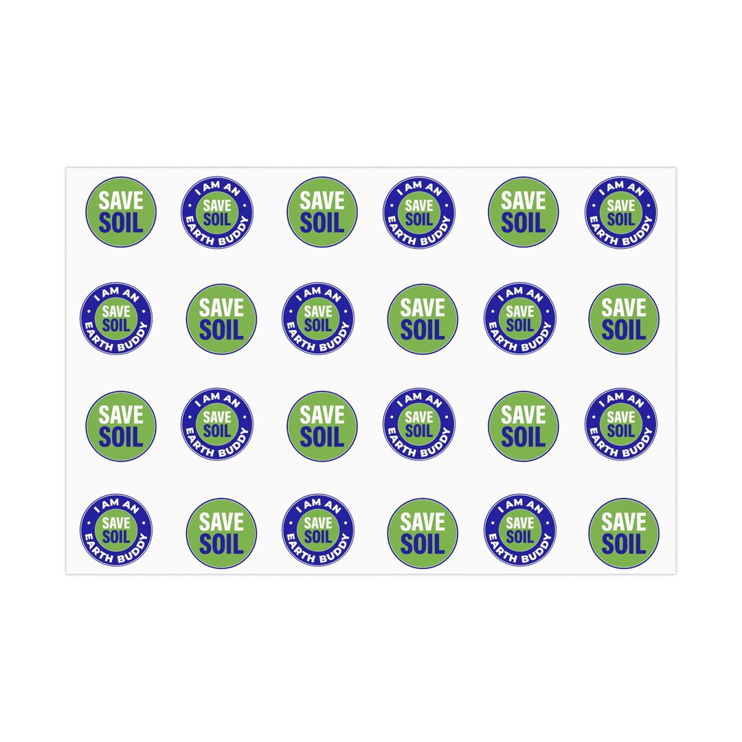 I Am an Earth Buddy & Save Soil - Gift Wrap Papers - 20 X 30 in # ...