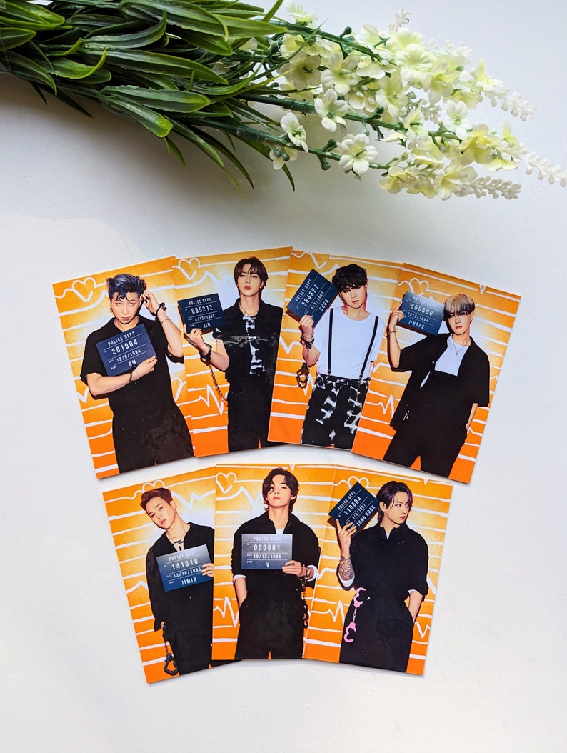 BTS Butter Mugshot Concept Photocards LOMO Fanmade Pcs - Etsy