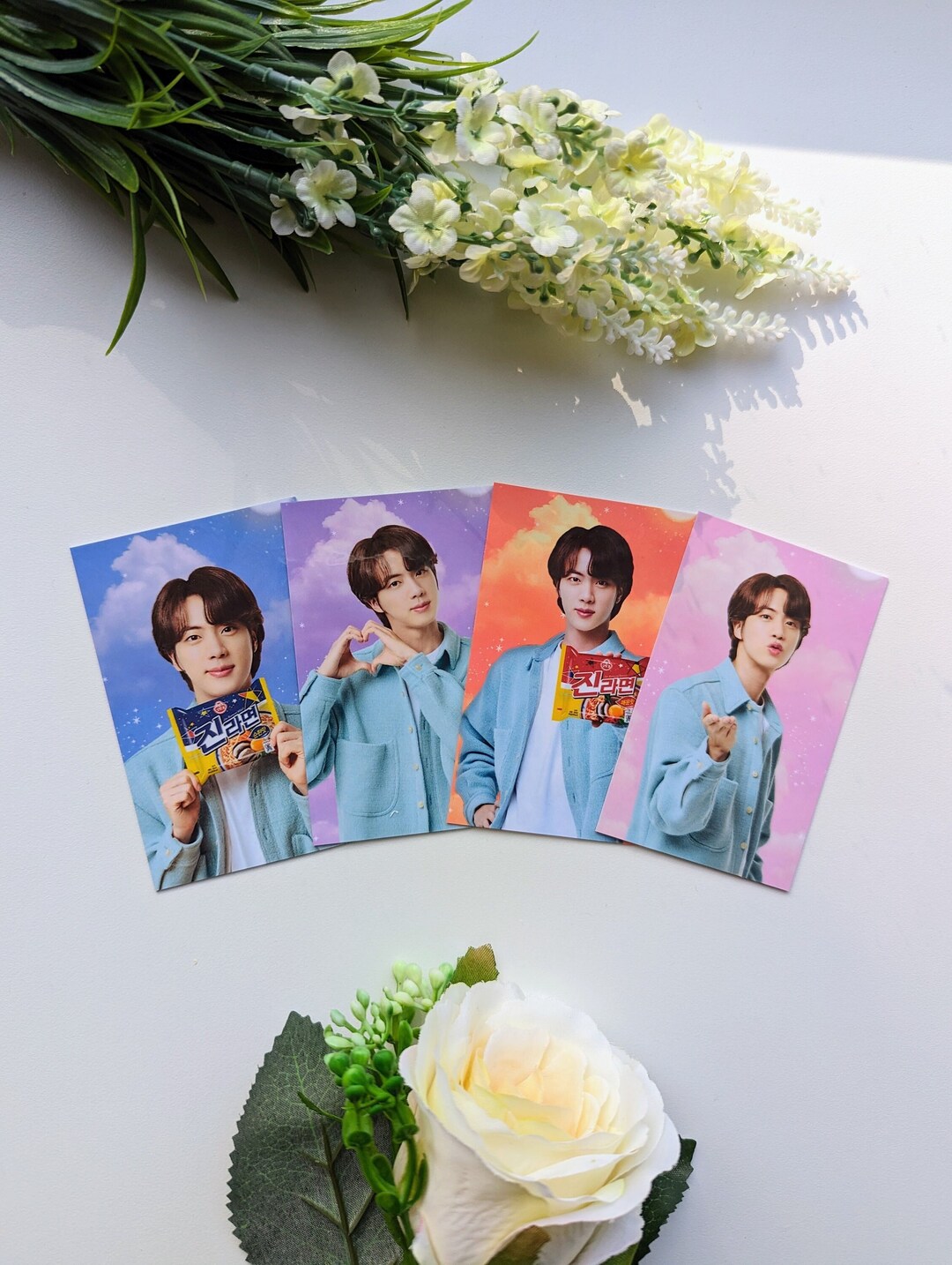 BTS Kim Seokjin JIN Ramen Photocards LOMO Fanmade Pcs - Etsy