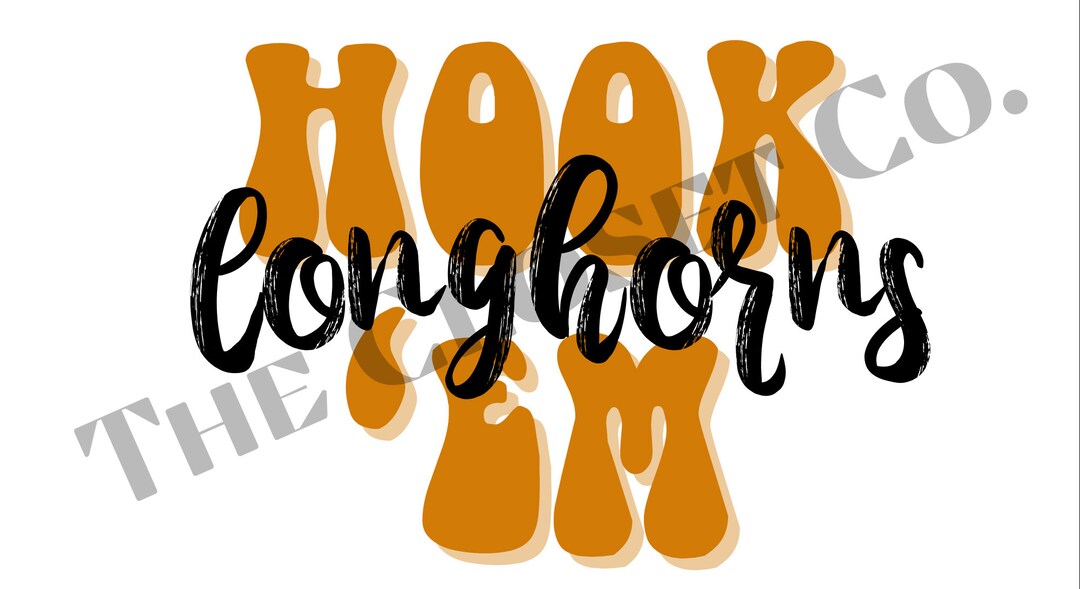 Hook ‘em Png - Etsy