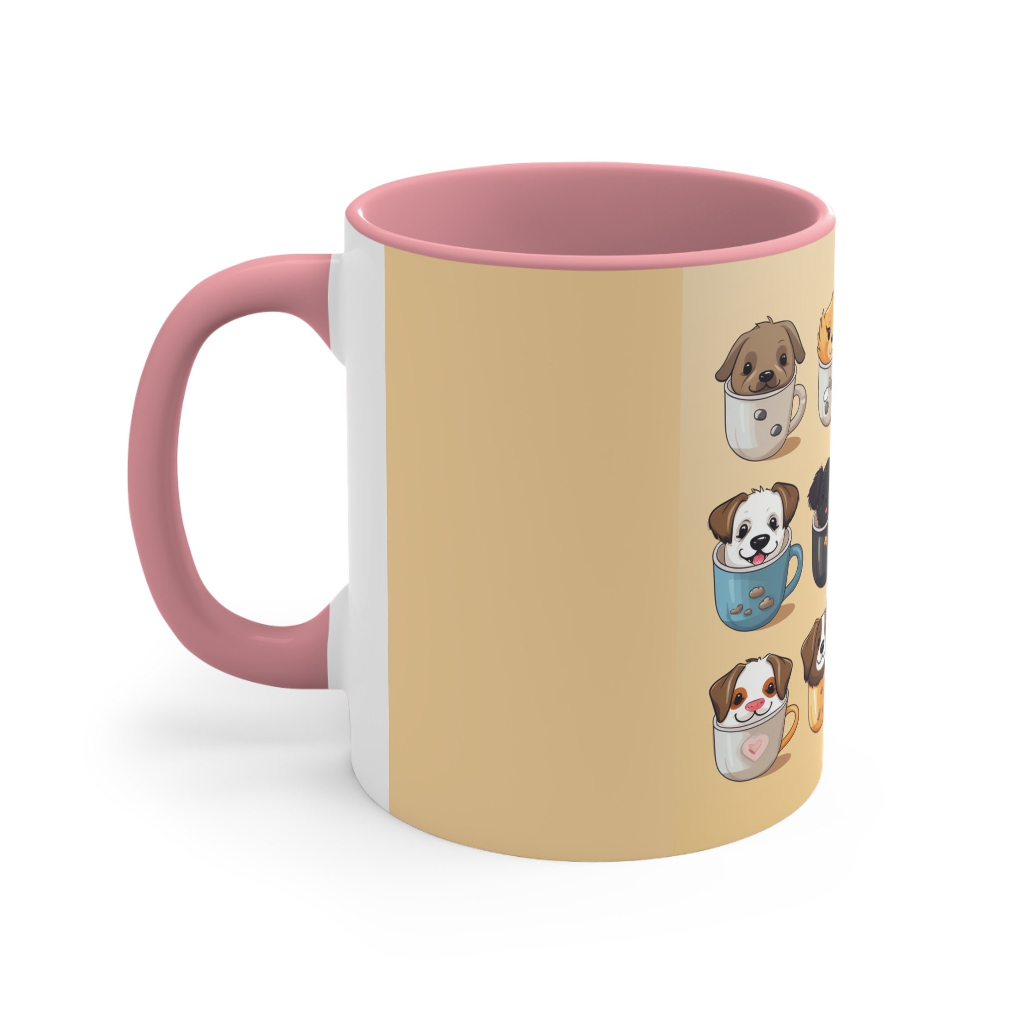 Doggie Cartoon Coffee Mug - Playful Pet Lover Gift - 11oz Capacity - Etsy