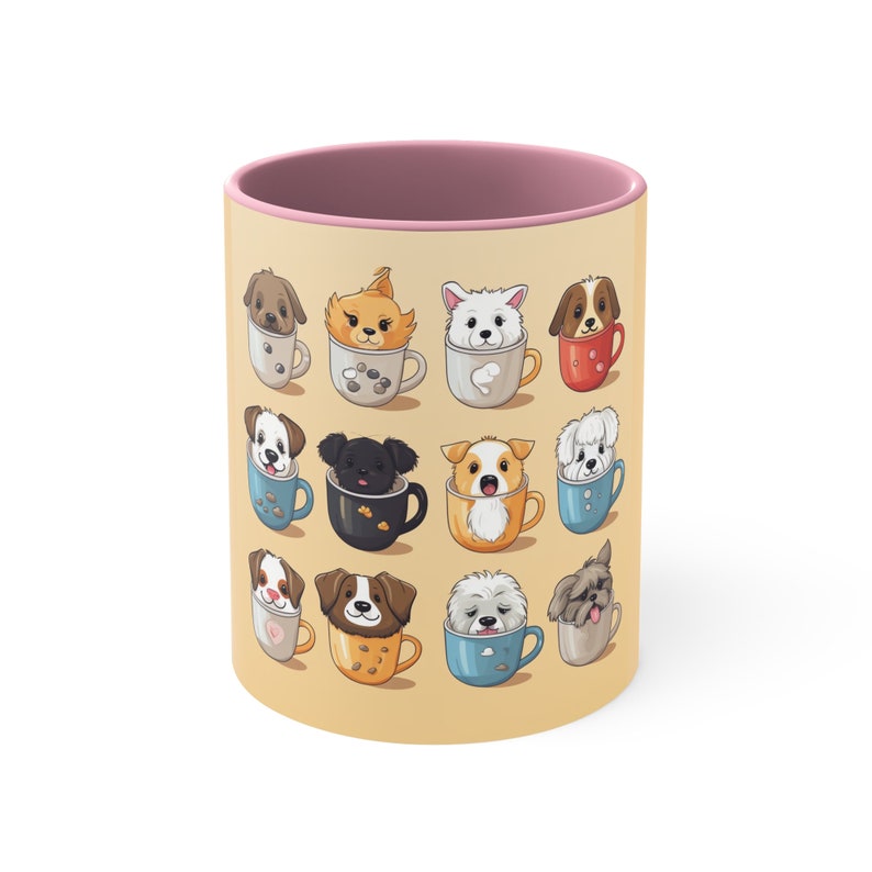 Doggie Cartoon Coffee Mug - Playful Pet Lover Gift - 11oz Capacity - Etsy