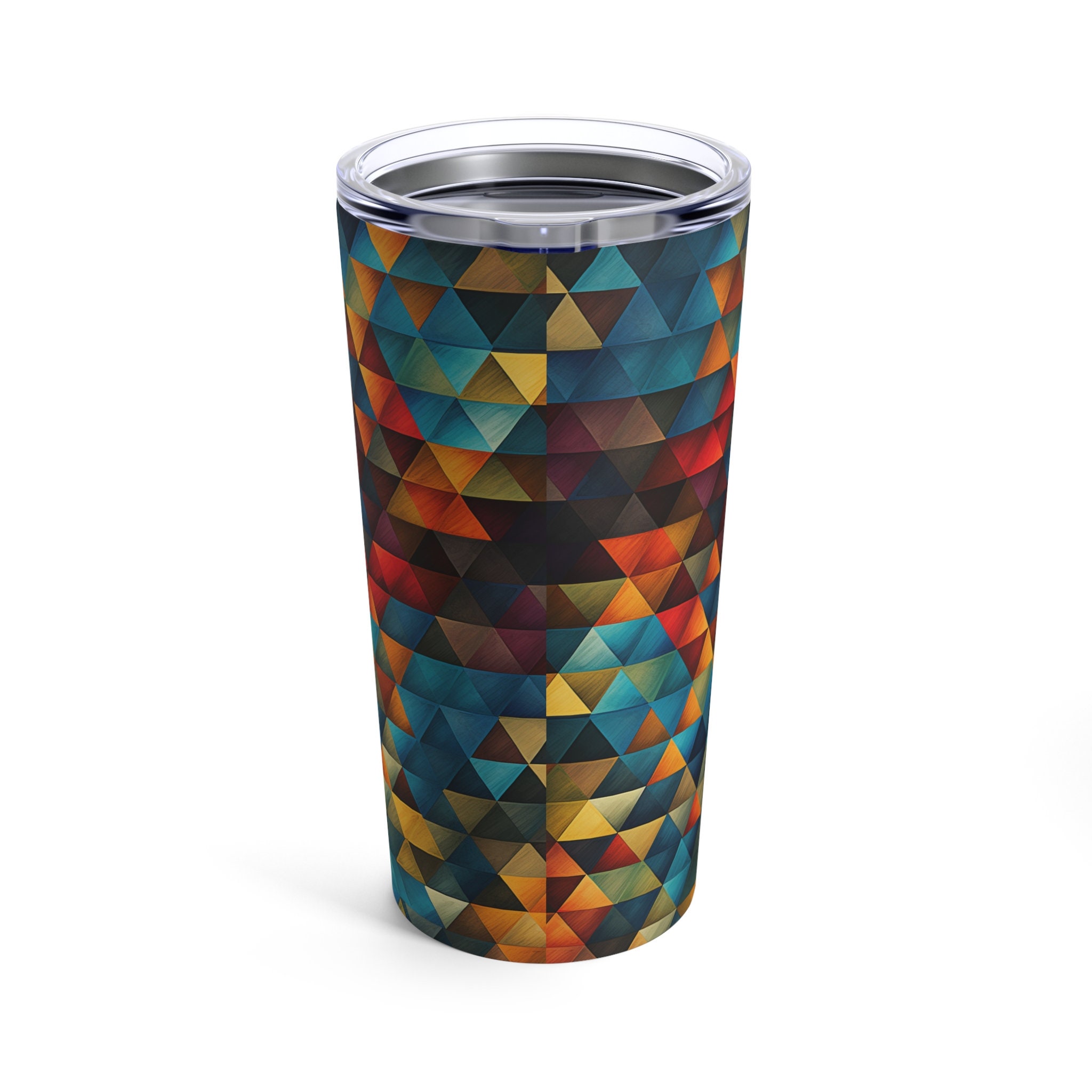 Interlocking Triangle Pattern Tumbler 20oz - Etsy