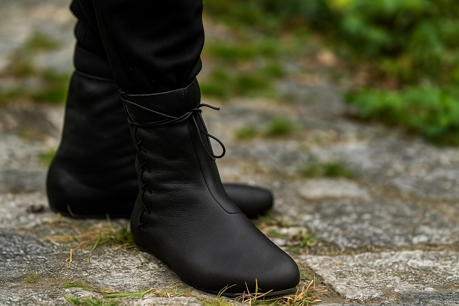 Medieval Viking Pirate Boots, Renaissance Knight Larp Boots, Ren Faire ...