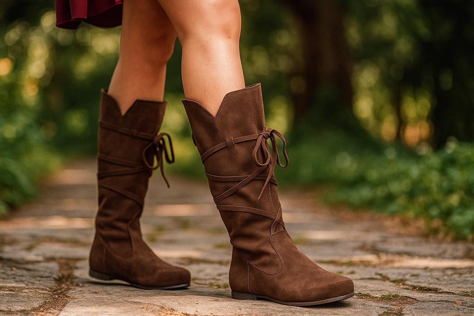 Renaissance Medieval Larp Boots, Ren Faire Viking Pirate Boots, PU ...