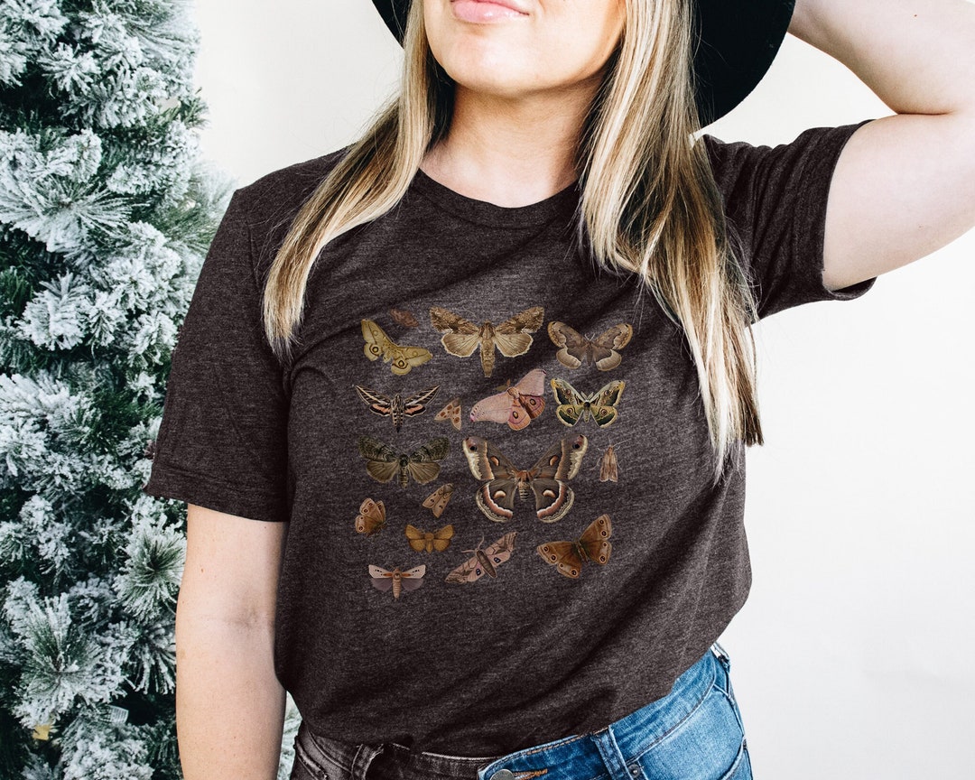 Aesthetic Moth Shirt, Cottagecore Comfort Colors Tshirt, Insects Bug ...