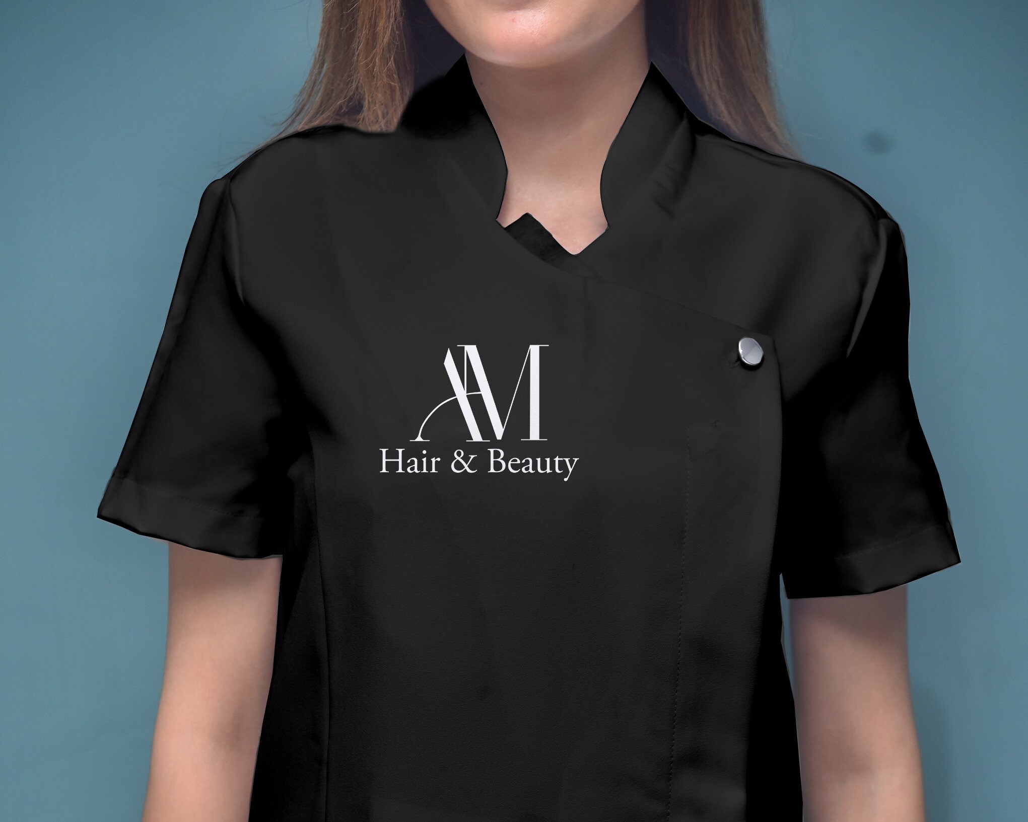 Custom Ladies Tunic, Personalised Saloon Beautician Spa Tunic Uniform ...