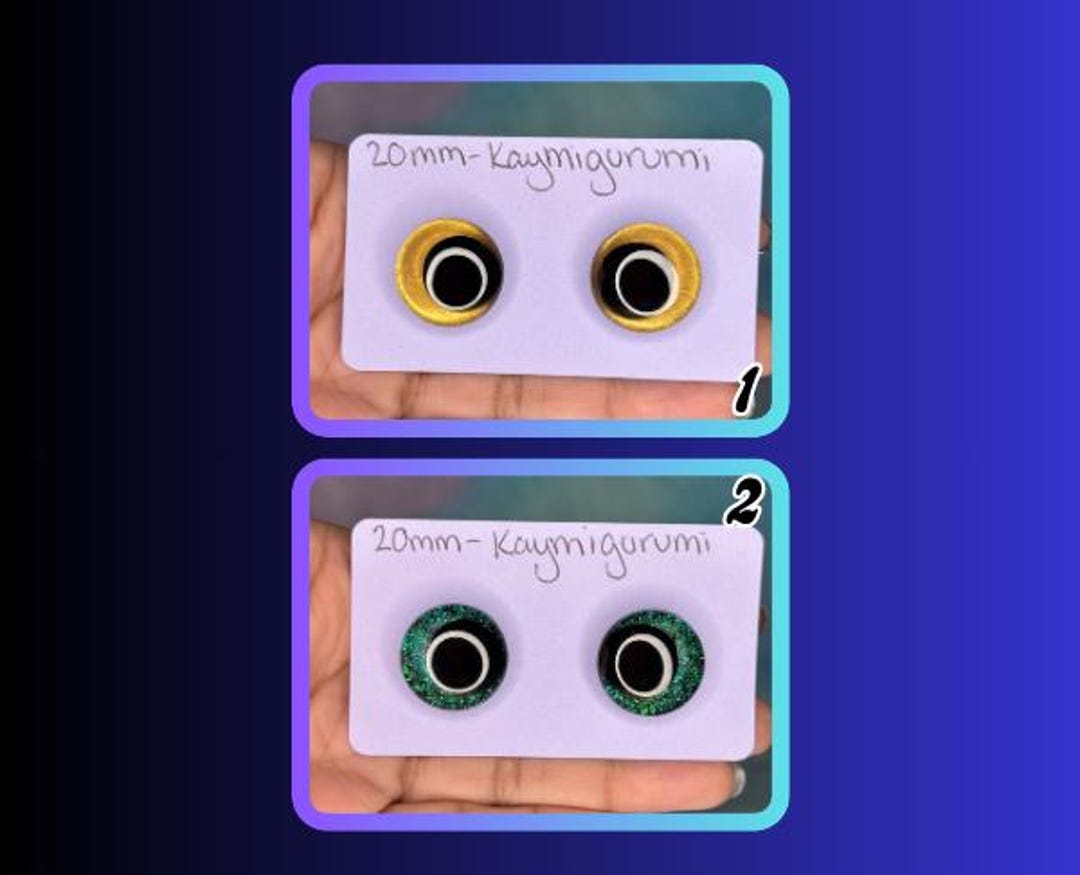 20mm Safety Eyes - Kawaii/off Center Pupil - Etsy