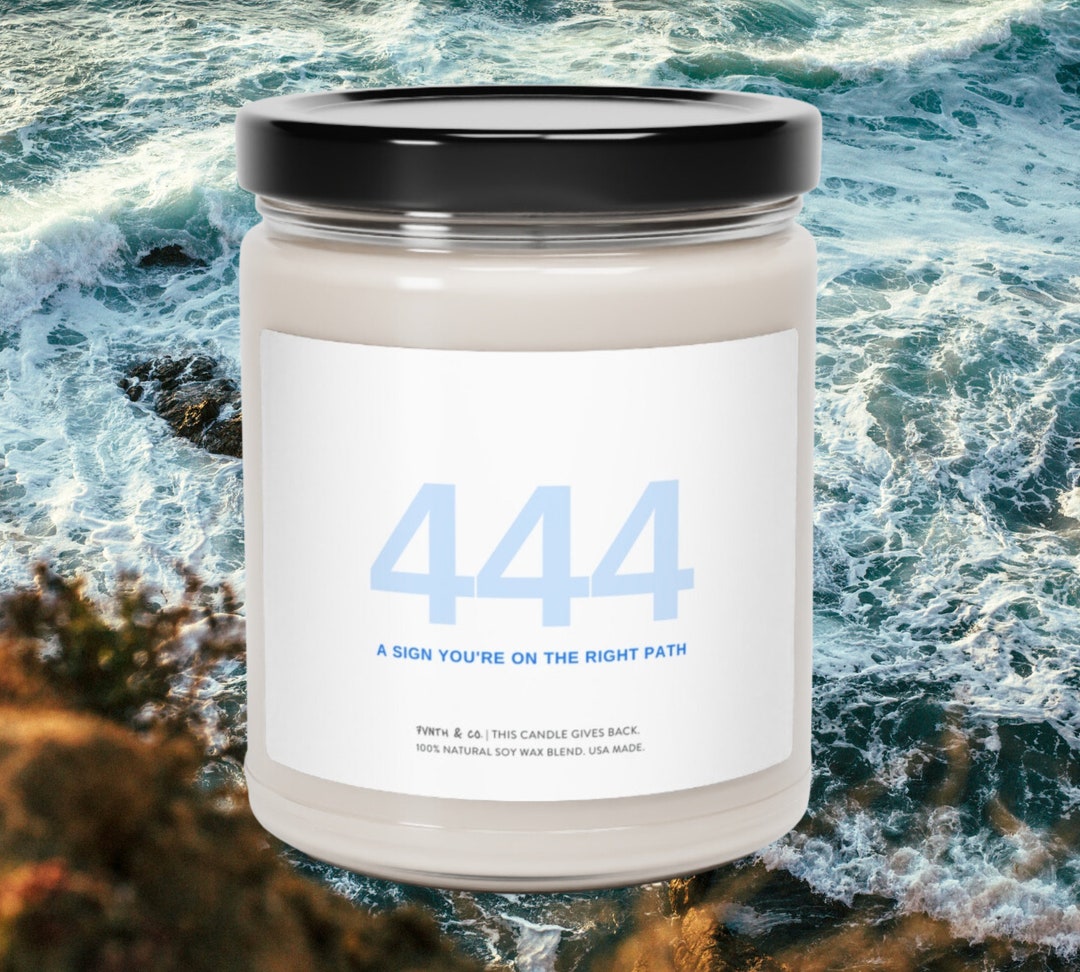 444 Angel Number, This is Your Sign, Meditation Candle, Spiritual ...