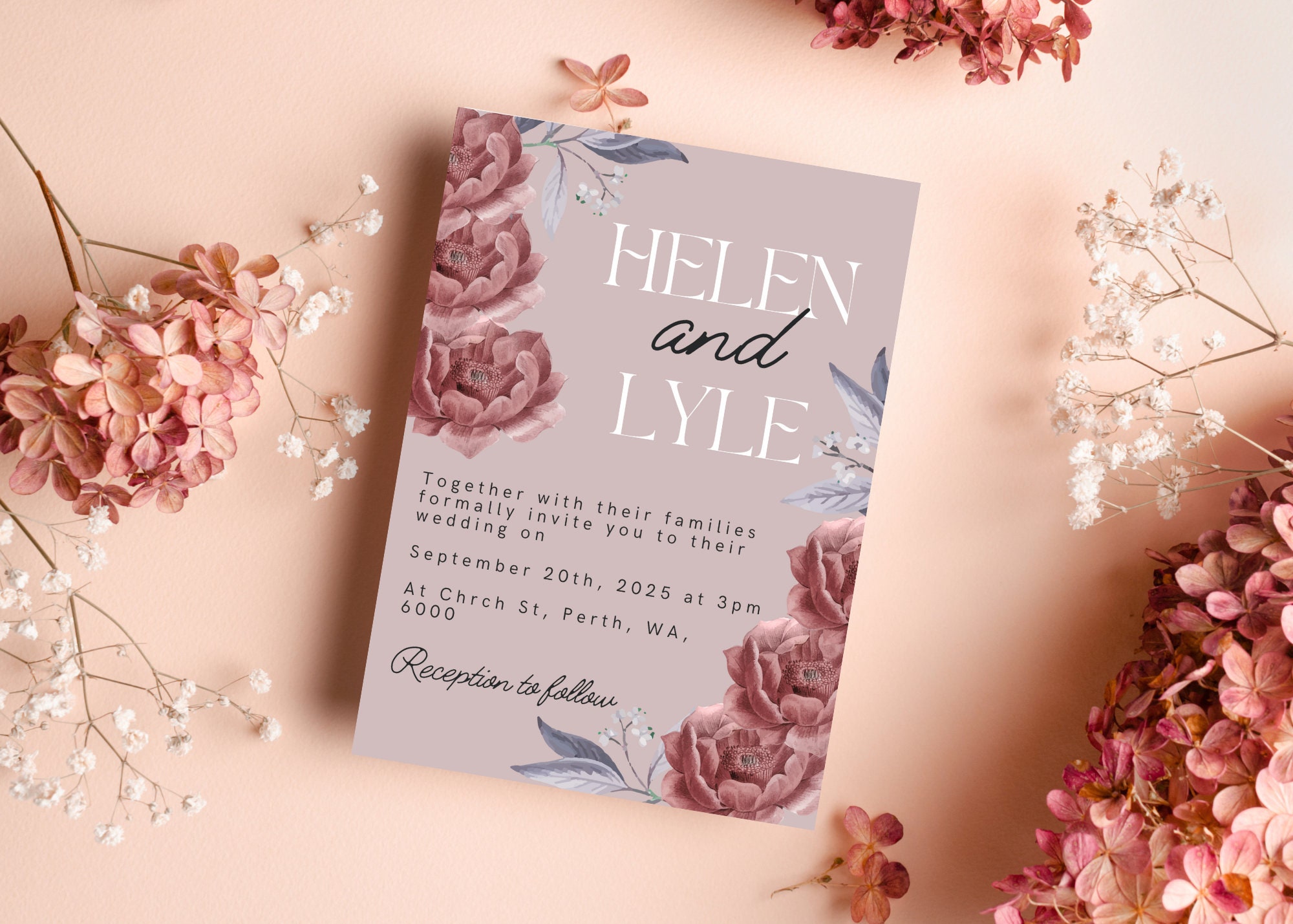 Wedding Invitation Set / Bundle INSTANT DOWNLOAD Template Download DIY ...