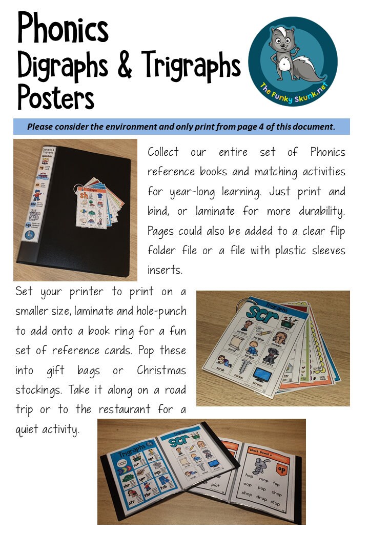 Digraphs and Trigraphs Educational Posters for Kids - Etsy