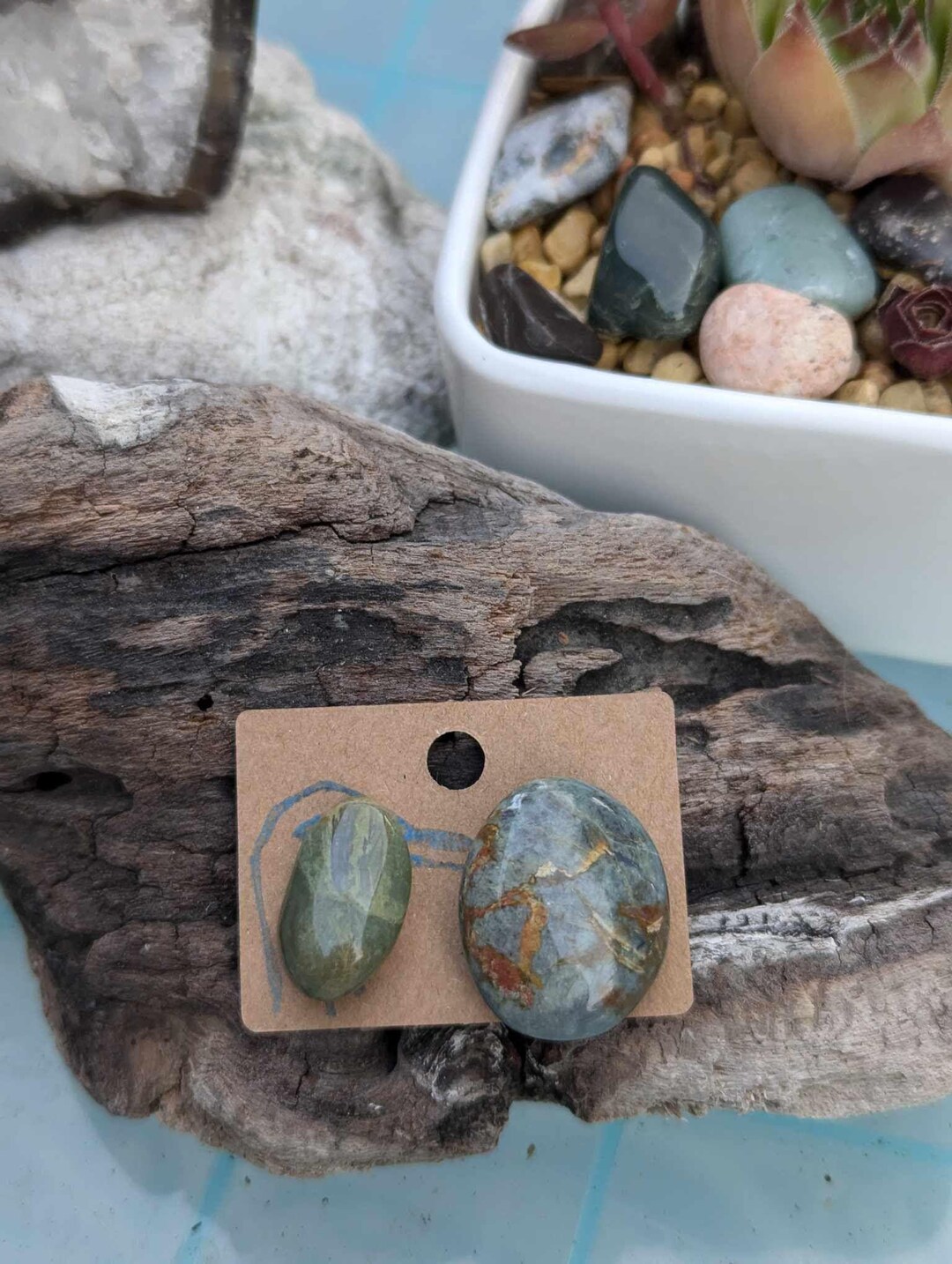Handmade Tumbled Stone Lapel Pins Unique Natural Stone Accessories - Etsy