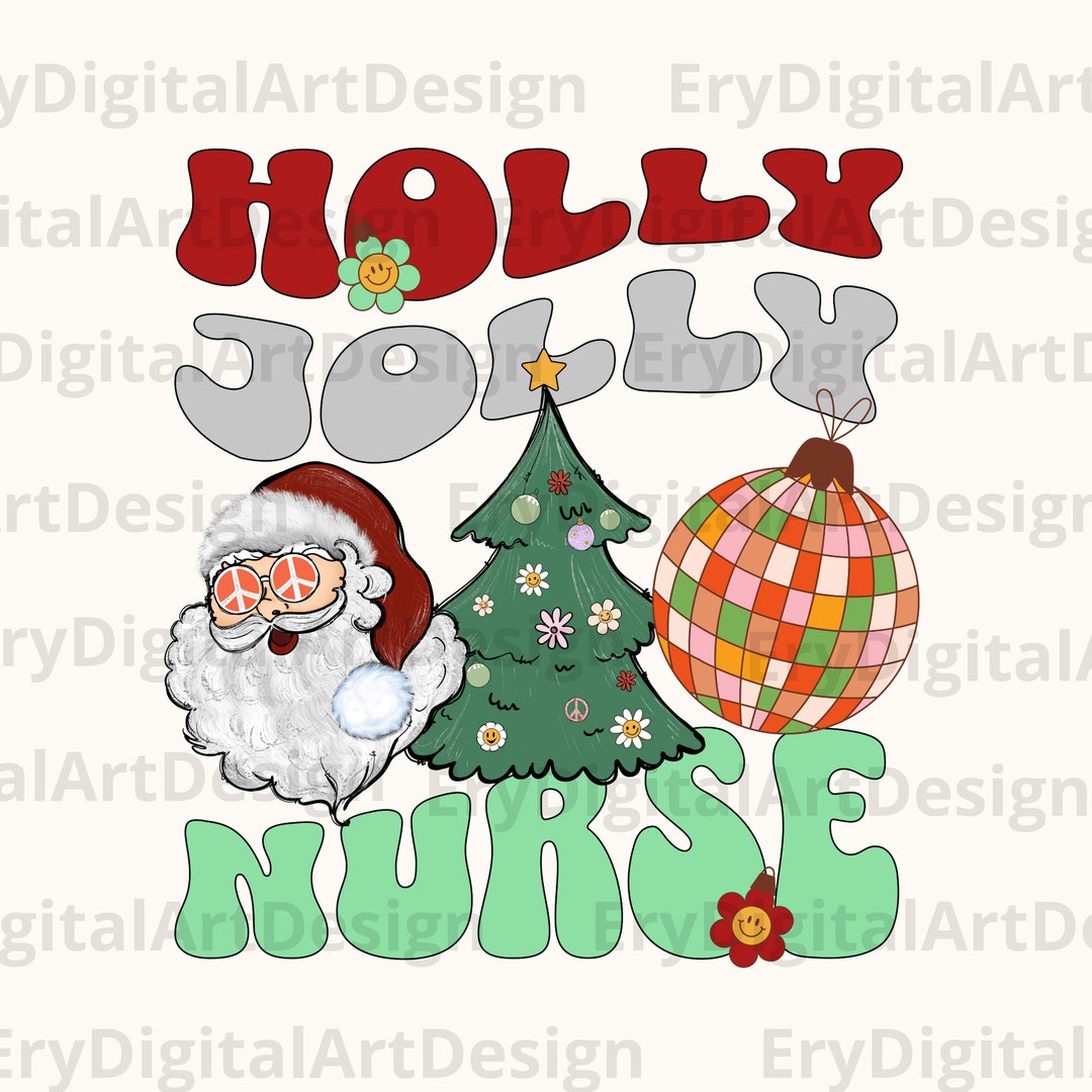 Happy Nurse Png, Nurse Christmas Png, Sublimation Designs, Nursing Png ...