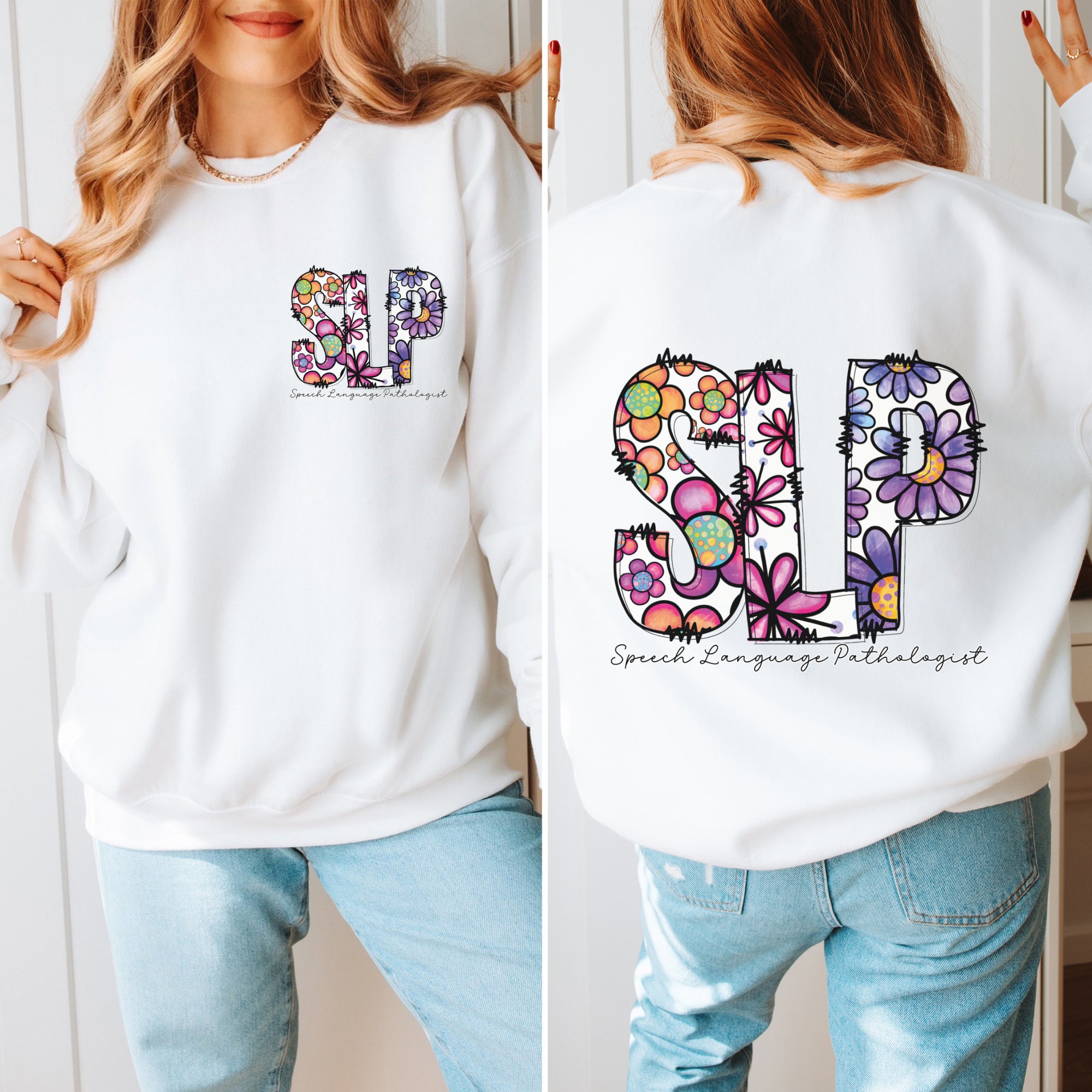 SLP Wildflowers Png, Sublimation Designs, Speech Language Pathologist ...