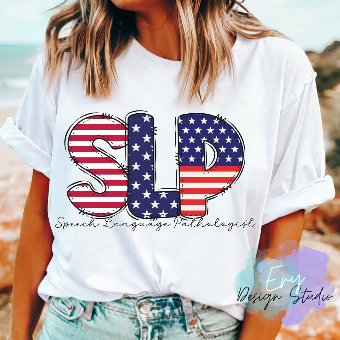 American SLP Png, Sublimation Designs, Speech Language Pathologist Png ...