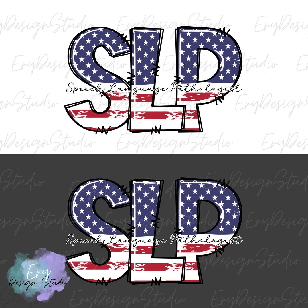 American SLP Png, Sublimation Designs, Png, Speech Language Pathologist ...