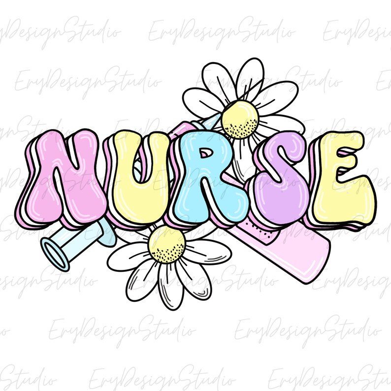 Nurse Spring, Sublimation Design, Nurse Life, PNG, Download Sublimated ...