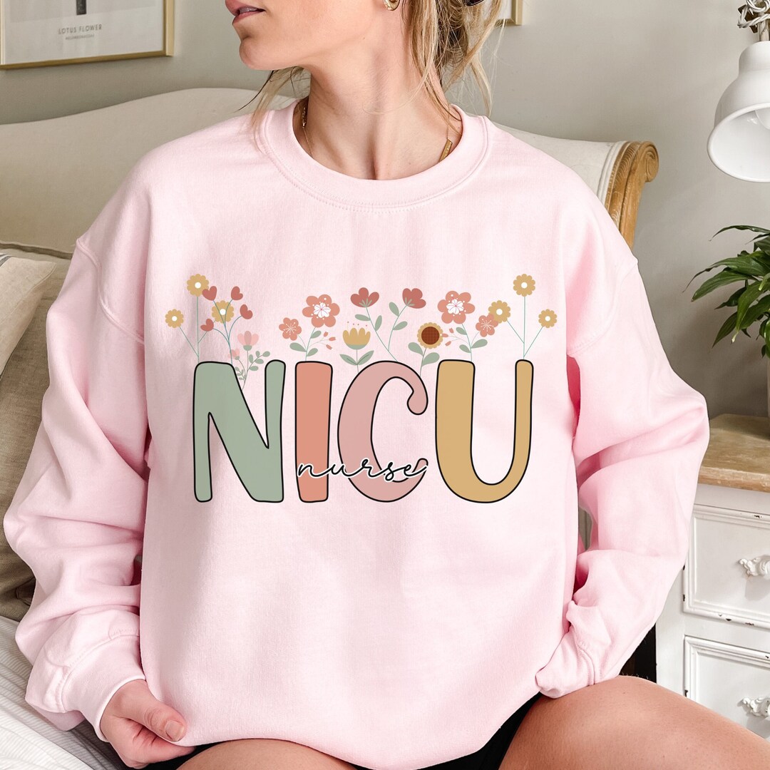 Nurse Nicu Png, Sublimation Designs, Nurse Nicu Wildflowers Png, Nurse ...