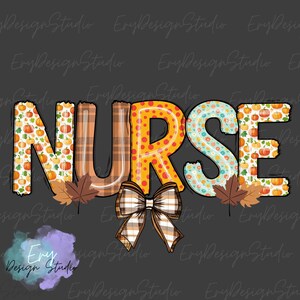 Nurse Fall Png, Nursing Png, Sublimation Designs, Nurse Sublimation ...