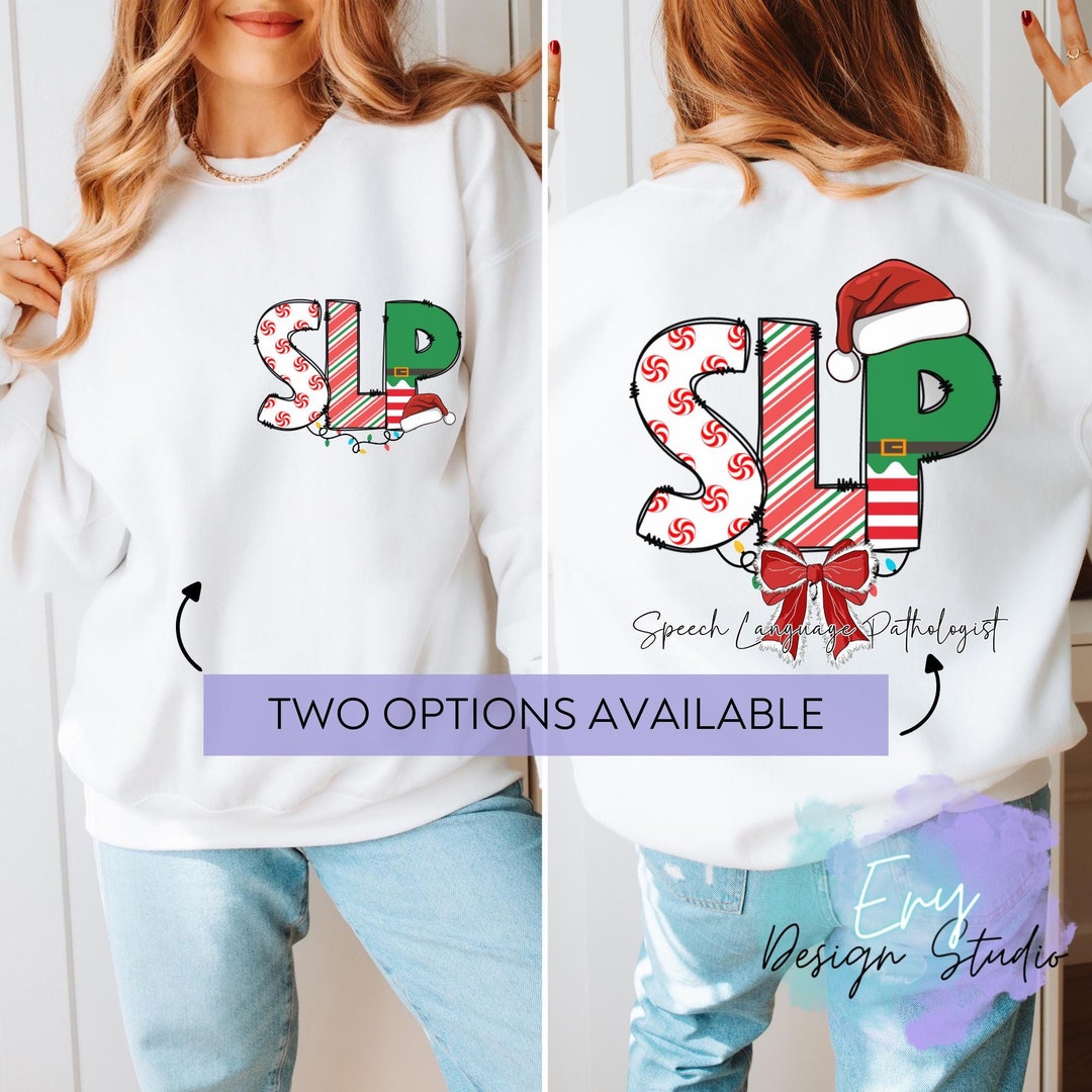 SLP Christmas Png, SLP Png, Christmas Png, Sublimation Designs, Speech ...