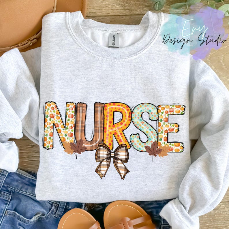Nurse Fall Png, Nursing Png, Sublimation Designs, Nurse Sublimation ...