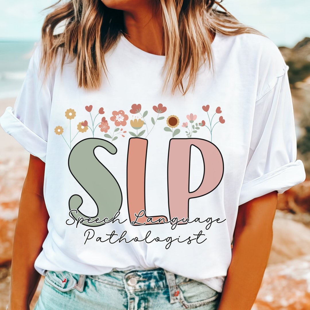 SLP Wildflowers Png, Sublimation Designs, Speech Language Pathologist ...