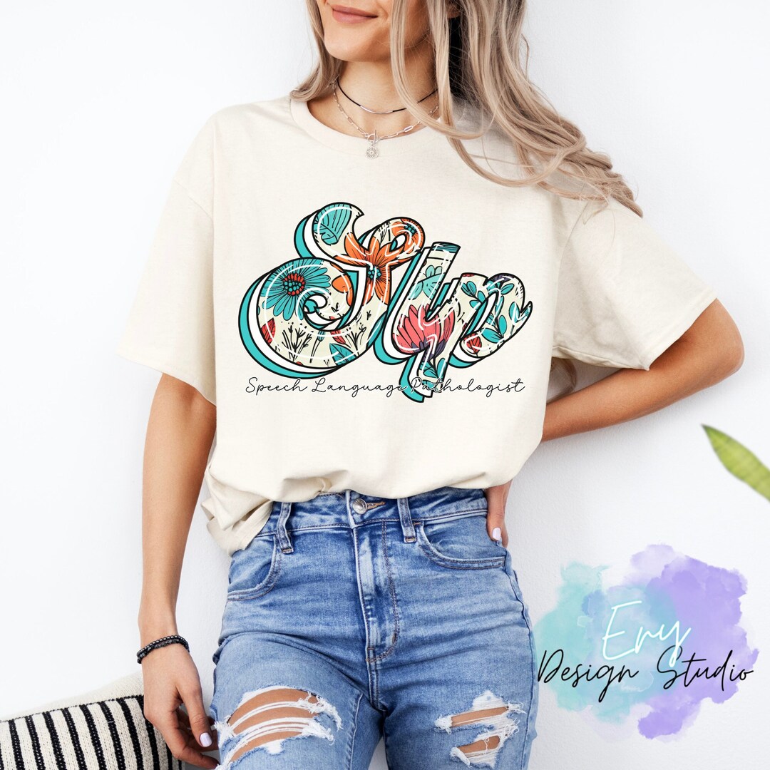 SLP Wildflowers Png, Sublimation Designs, Speech Language Pathologist ...
