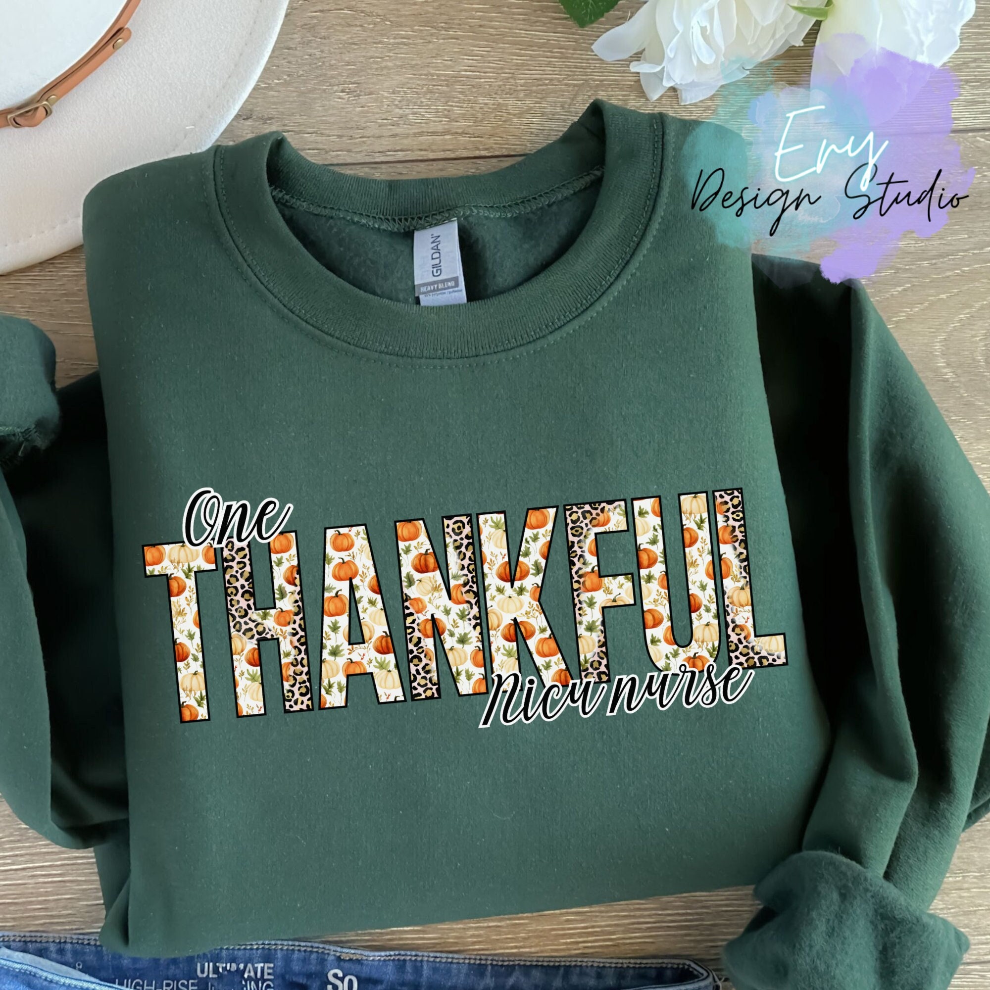 A Thankful NICU Nurse Png, Nicu Nurse Fall Png, Thanksgiving Png ...