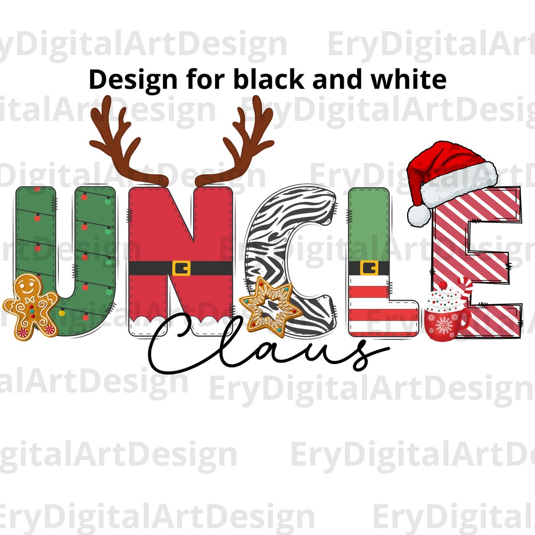 Christmas Png, Uncle Claus Png, Retro Christmas Png, Sublimation ...