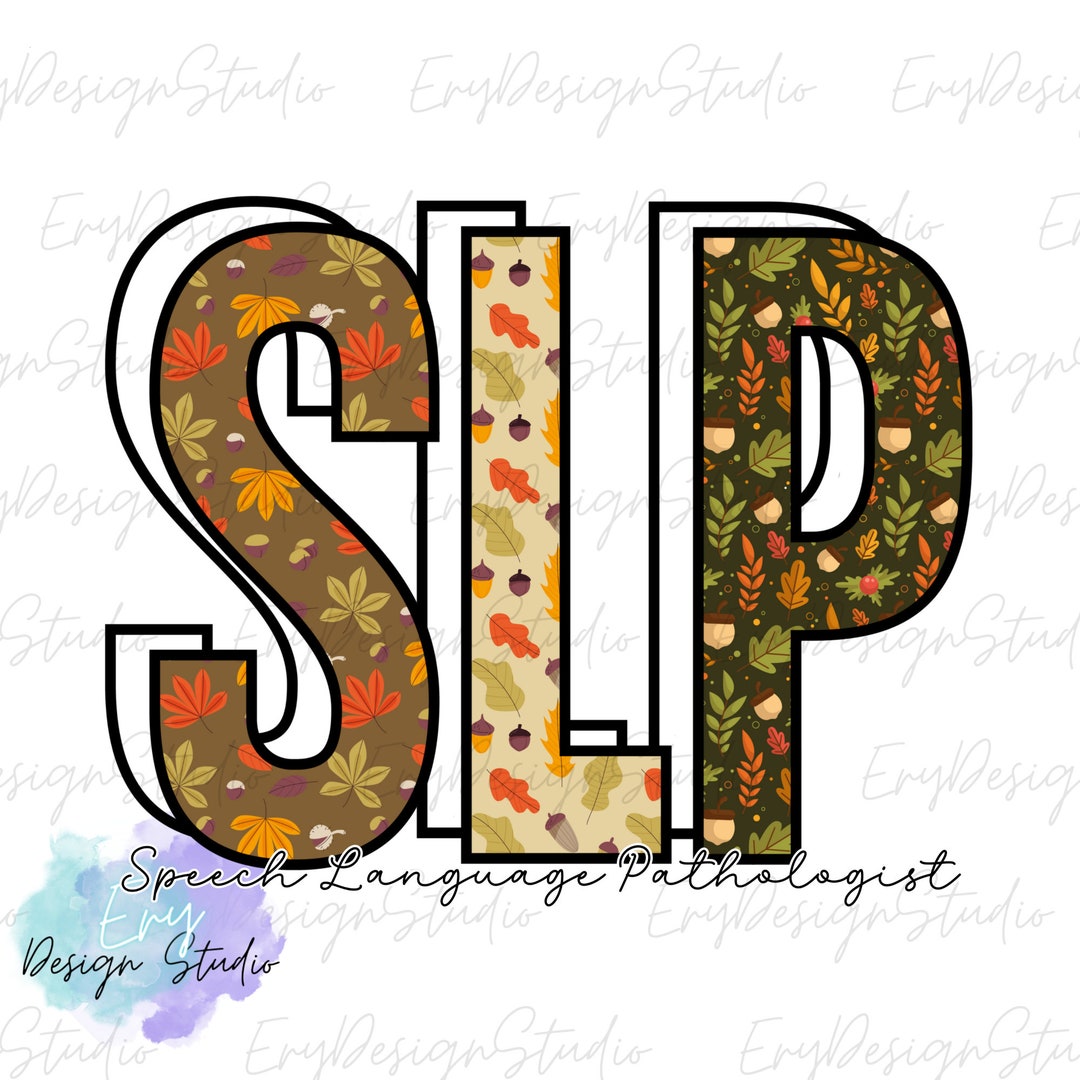 SLP Fall Png, Slp Png, Fall Png, Download Sublimation Designs, Speech ...